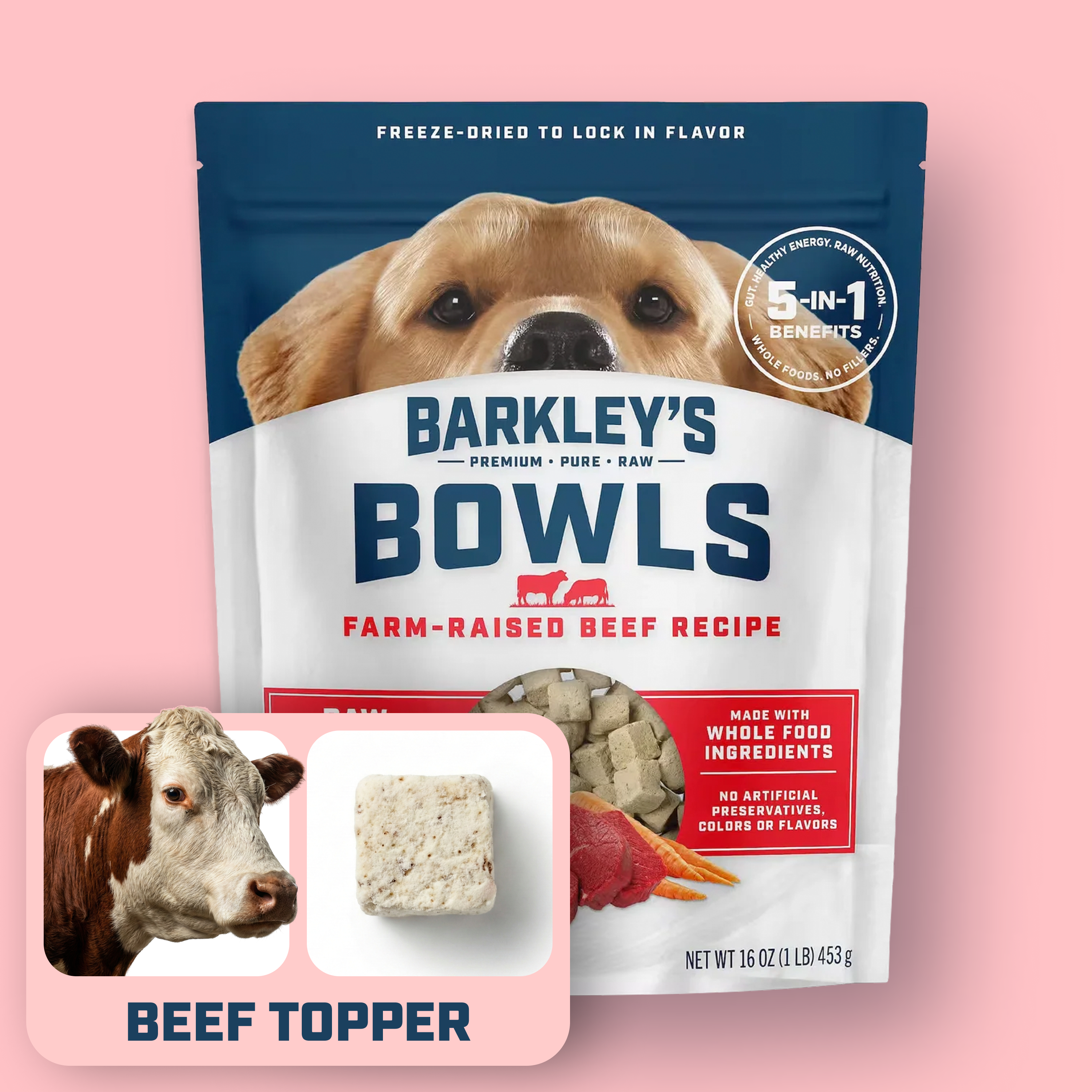 FREEZE DRIED TOPPER FARM RAISED BEEF RECIPE – Barkleys